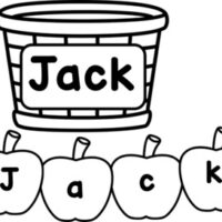 Apple Editable Name Activity - A Dab of Glue Will Do