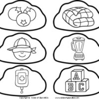 Play Dough Blends Match-Up - A Dab of Glue Will Do