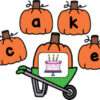 Pumpkin CVCE Word Building Activity - A Dab of Glue Will Do